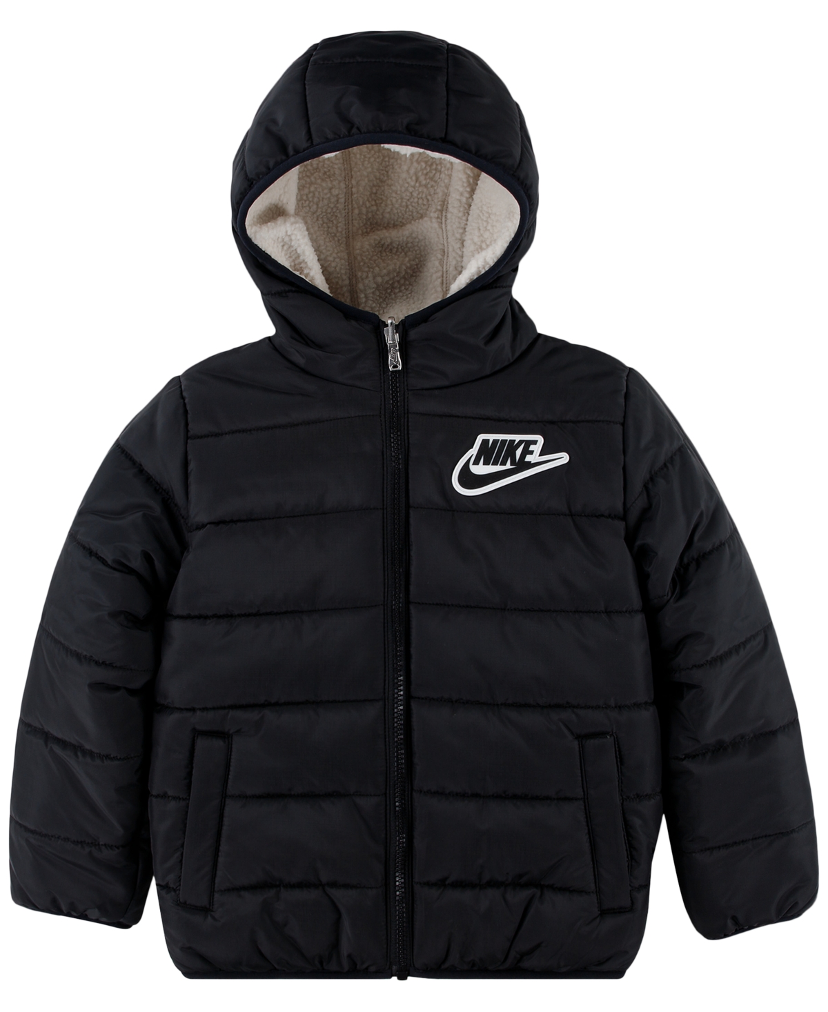 Click here for Nike Little Boys Reversible Faux-Sherpa Jacket - B... prices