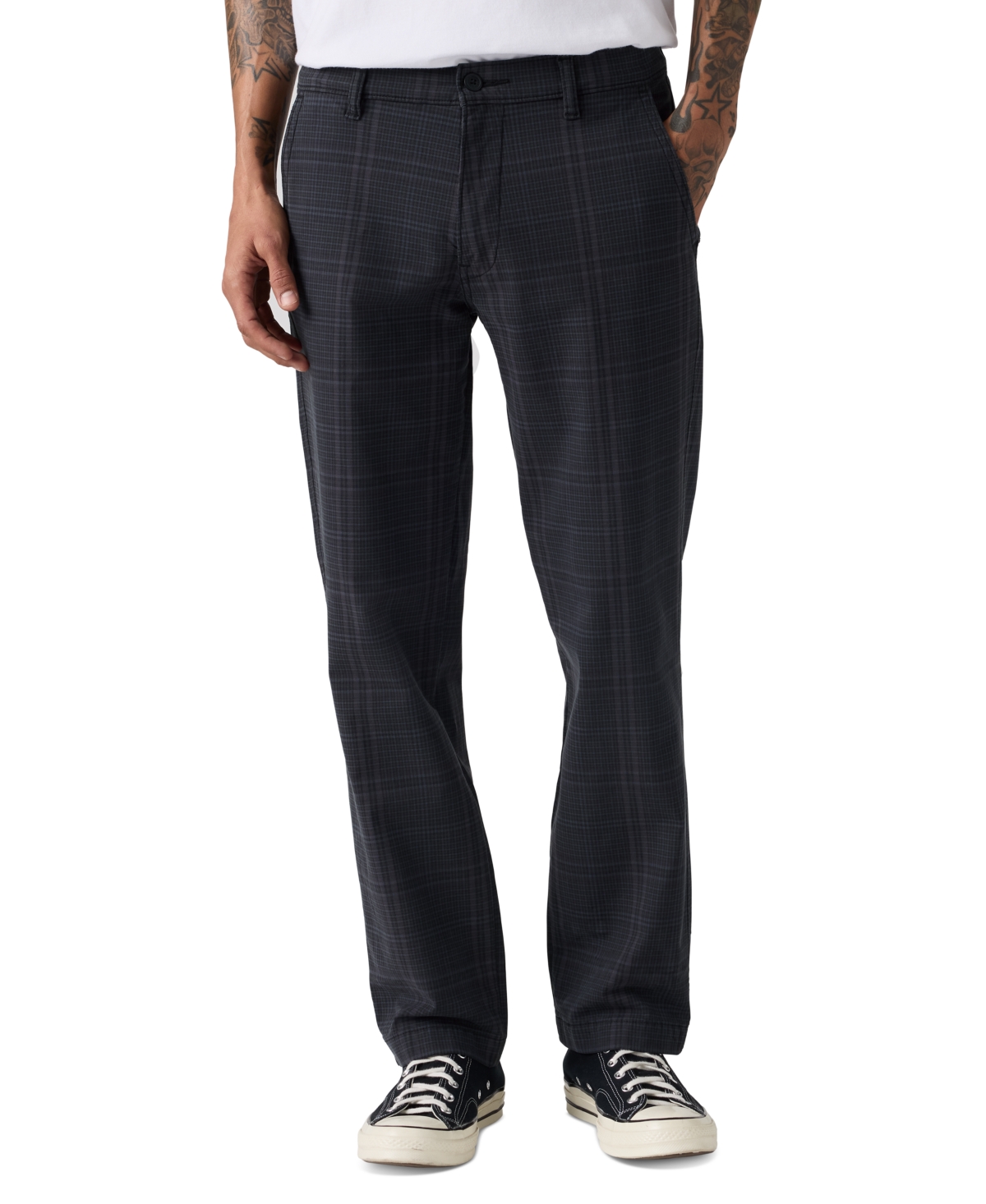 Click here for Levis Mens Xx Chino Straight Pants - Garnet Plaid prices