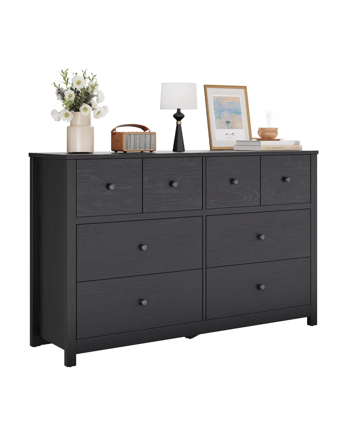 Click here for gaomon Modern 8 Drawer Bedside Cabinet â Spaciou... prices