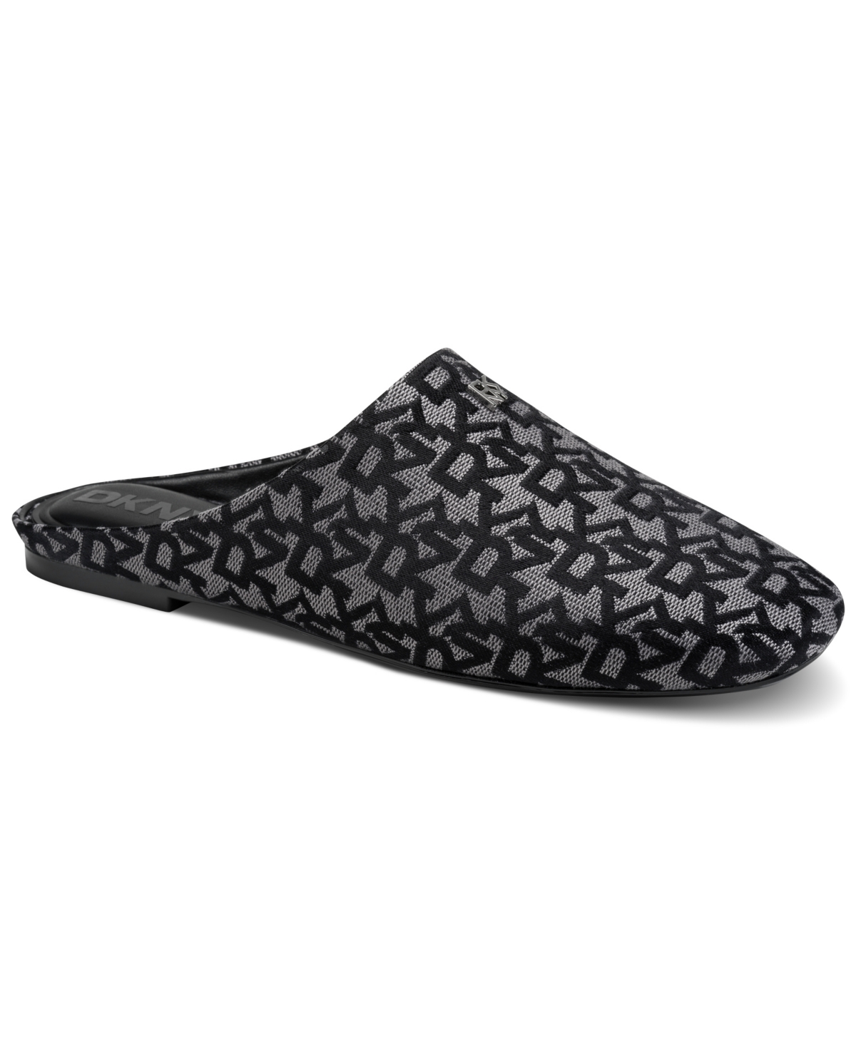 Click here for Dkny Womens Delmar Slip-On Mule Flats - Black/Gray prices