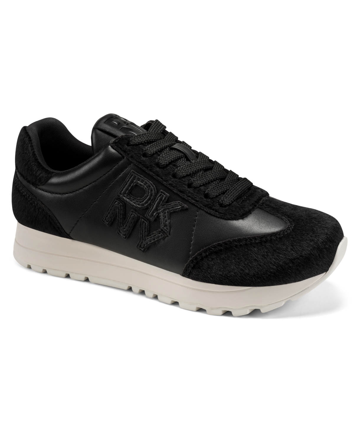 Click here for Dkny Womens Jaylani Lace-Up Sneakers - Black prices