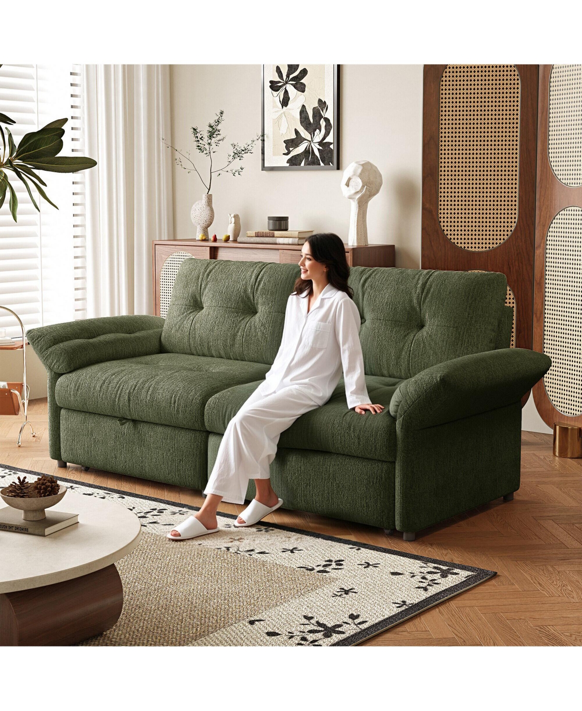 Click here for Lucky One 81.5 2-in-1 Convertible Sleeper Sofa Bed... prices