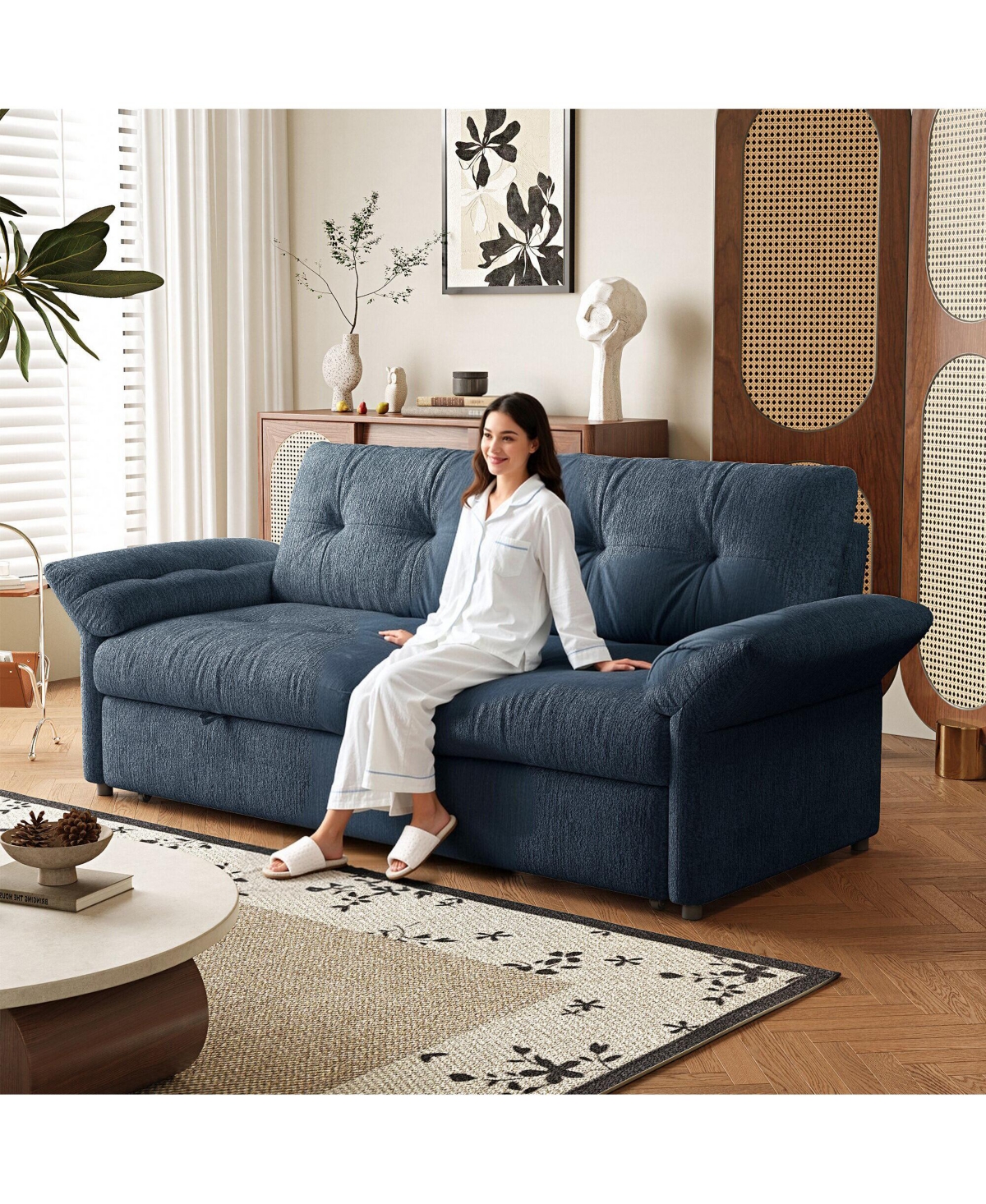 Click here for Lucky One 81.5 2-in-1 Convertible Sleeper Sofa Bed... prices