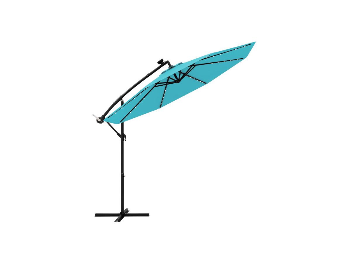 Click here for Clihome 10 Feet Solar Offset Hanging Umbrella with... prices