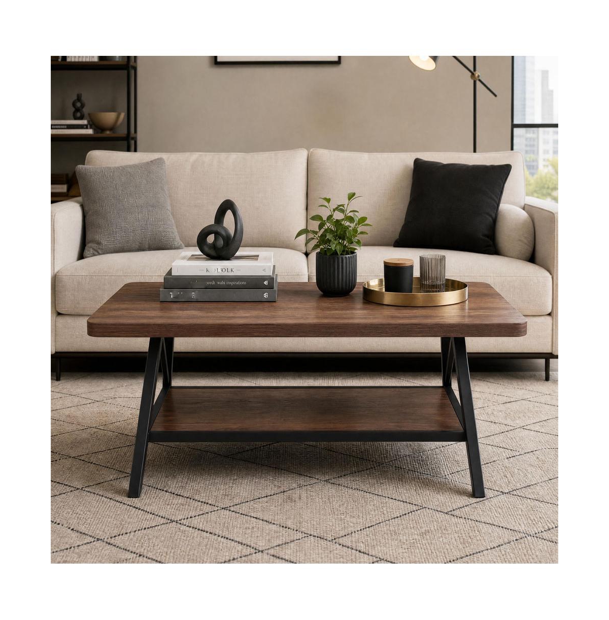 Click here for homfan Wood Coffee Table Indoor Outdoor Table with... prices