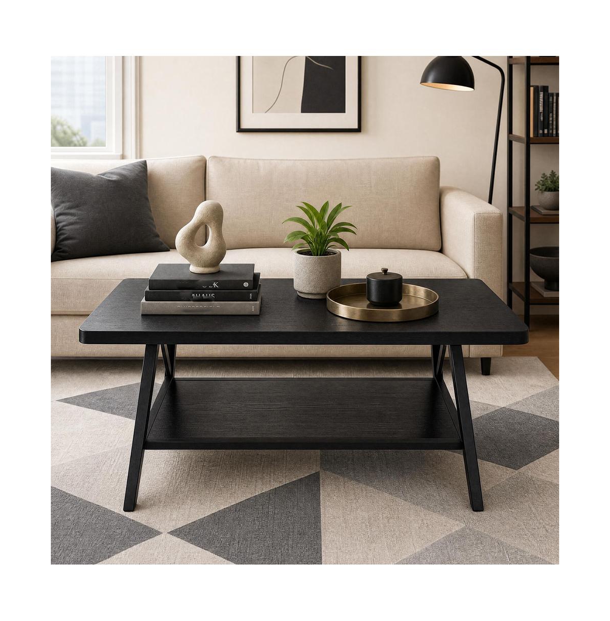 Click here for homfan Wood Coffee Table Indoor Outdoor Table with... prices