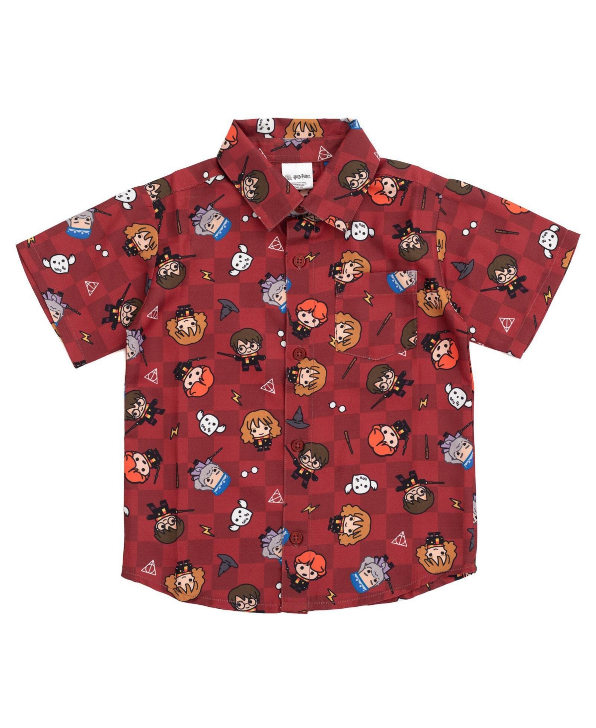Click here for Harry Potter Boys Short Sleeve Button Down Shirt -... prices