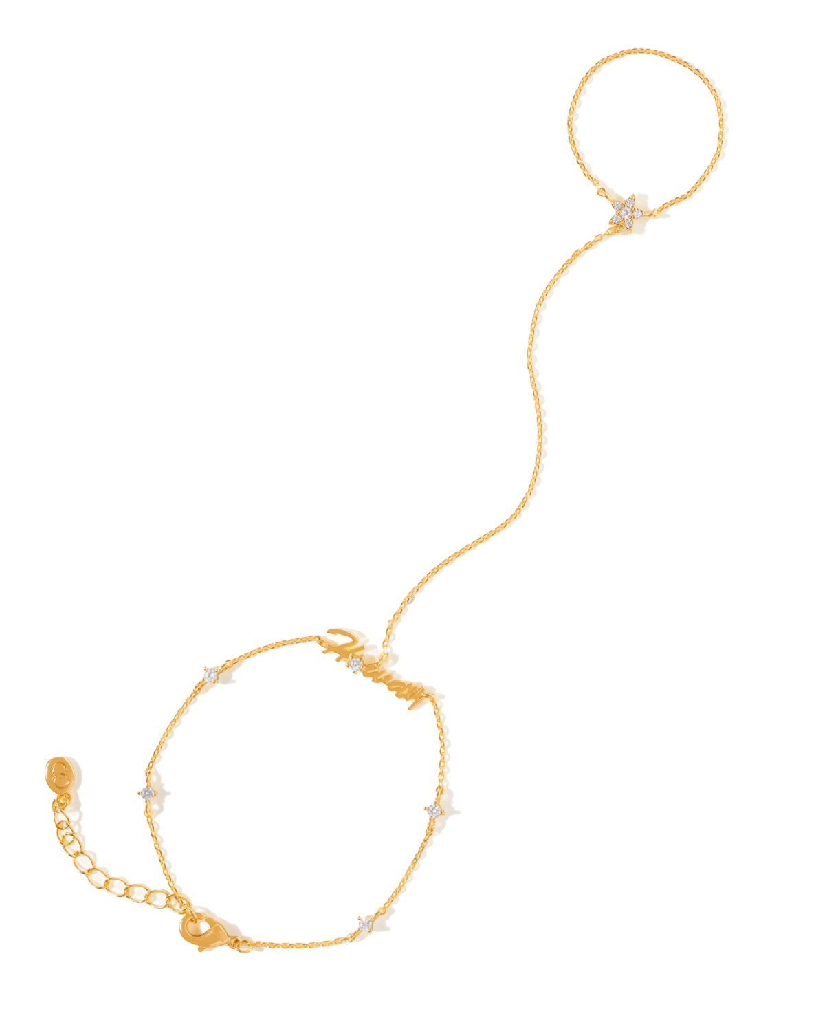 Click here for Girls Crew Crystal Howdy Partner Hand Chain - Gold prices