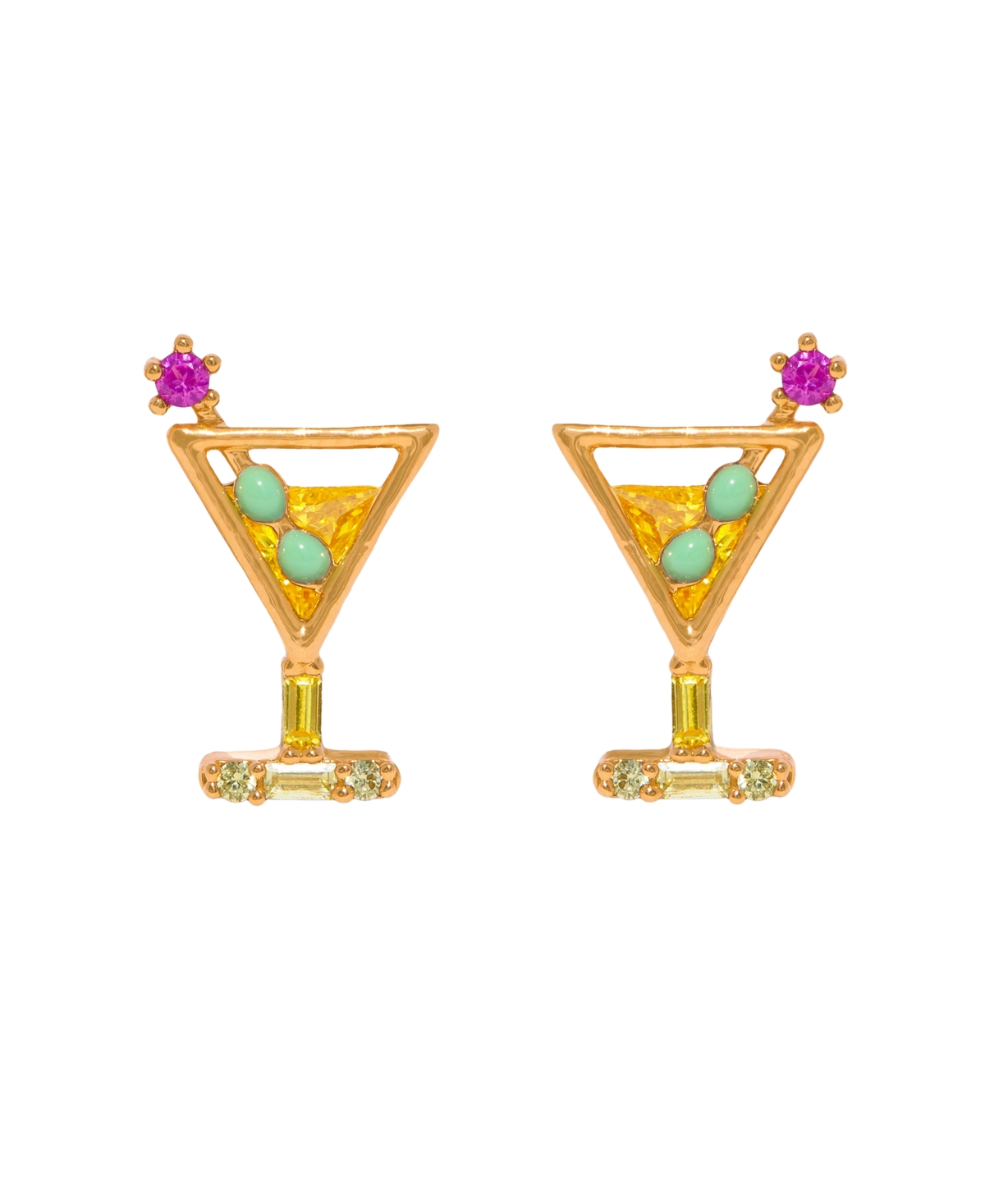 Click here for Girls Crew Crystal Dirty Martini Stud Earrings - G... prices