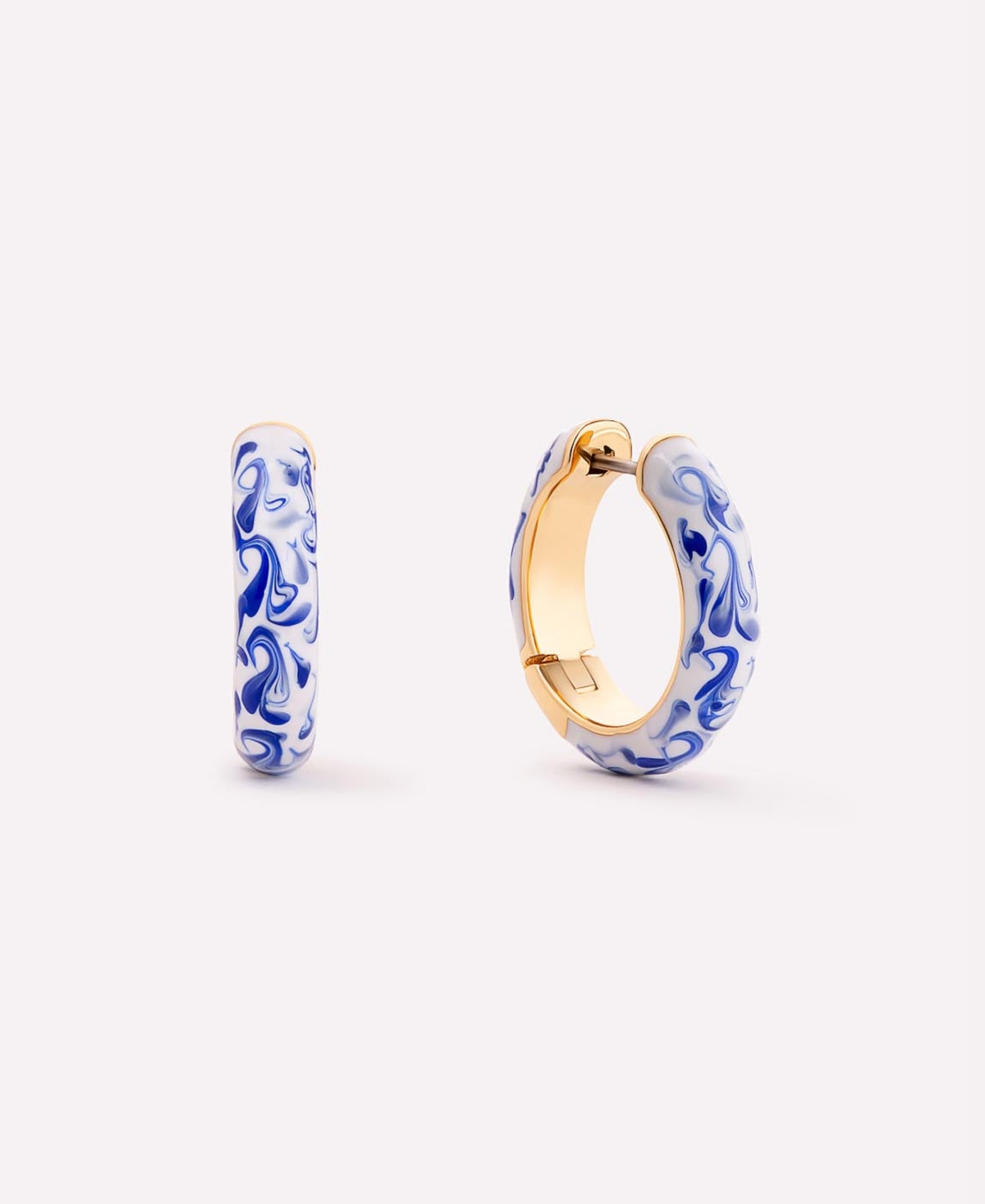 Click here for Ana Luisa 14k Gold-Plated Giulia Marble Blue Earri... prices
