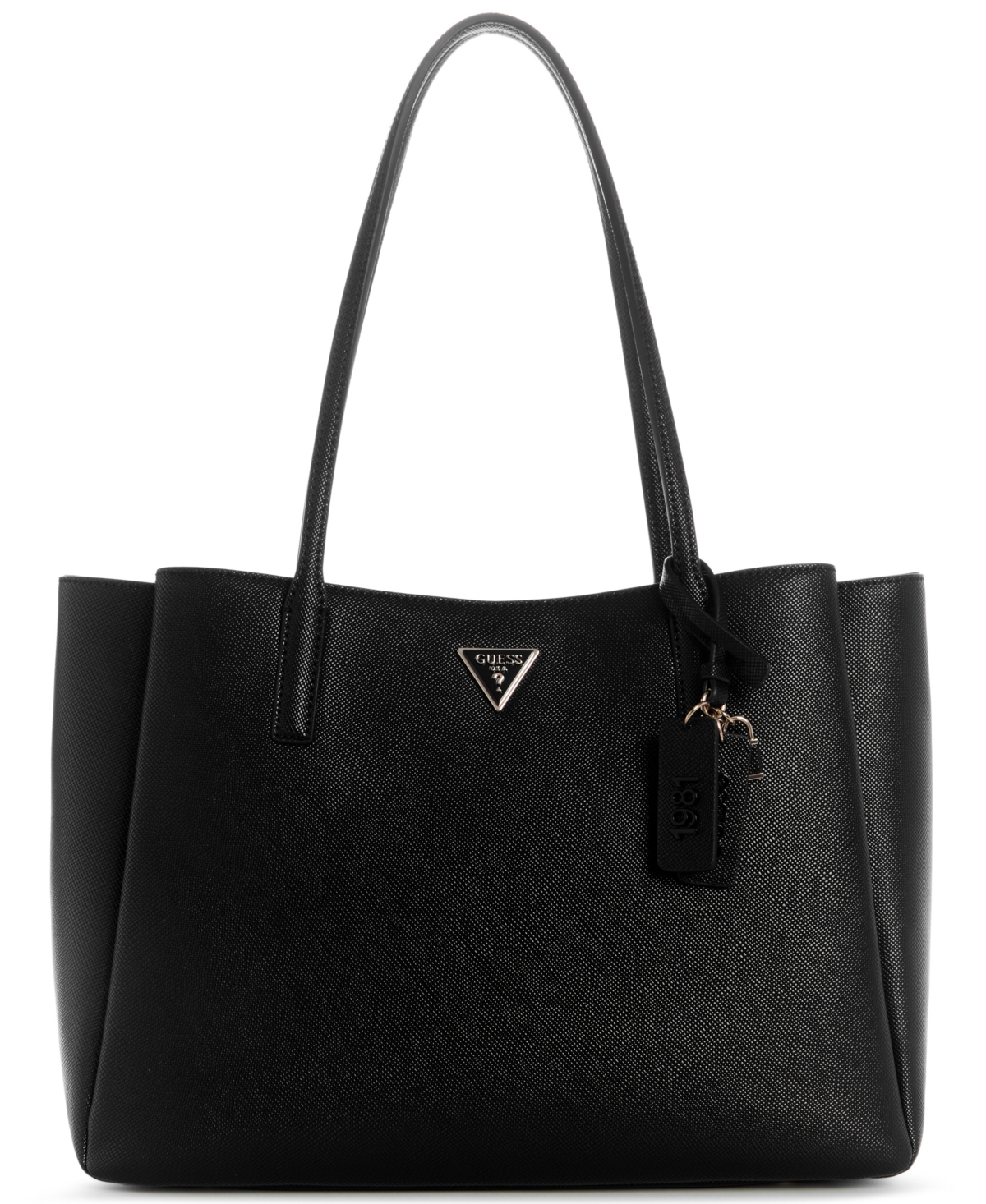 Click here for Guess Noelle Ii Tech Extra-Large Tote Handbag - Bl... prices