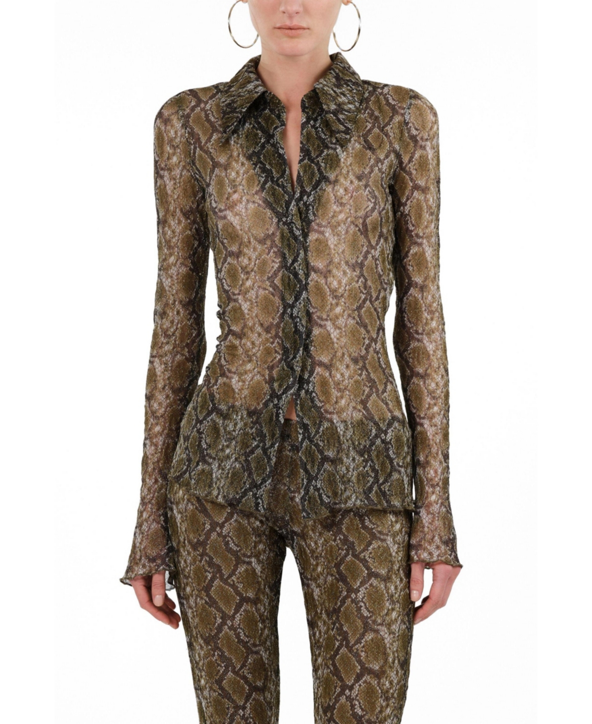 Click here for Nocturne Womens Snake Print Shirt - Multi-colored prices