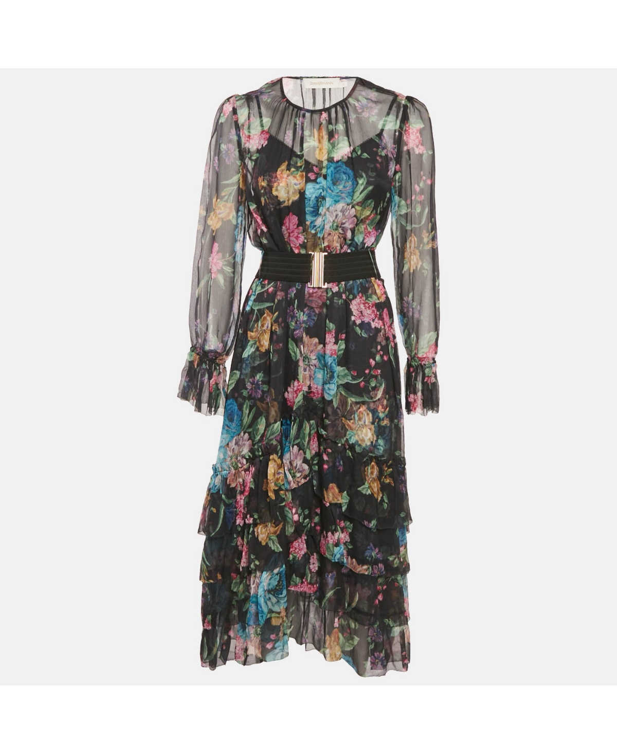 Click here for Pre-Owned Zimmermann Womens Floral Print Chiffon A... prices