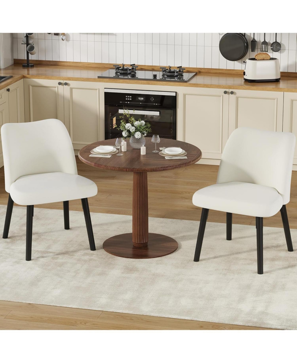 Click here for gaomon Dining Chair Set of 2  Upholstered Fabric D... prices