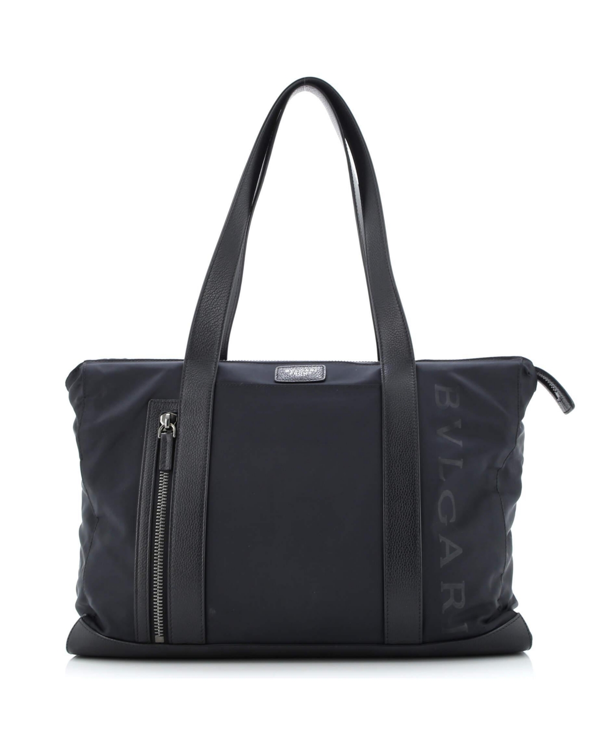 Click here for Pre-Owned Bvlgari Medium Fragment Zip Tote Nylon w... prices