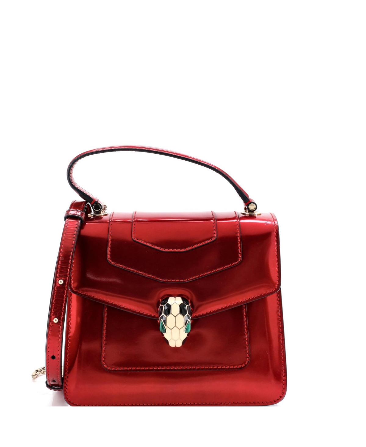 Click here for Pre-Owned Bvlgari Small Serpenti Top Handle Bag Pa... prices