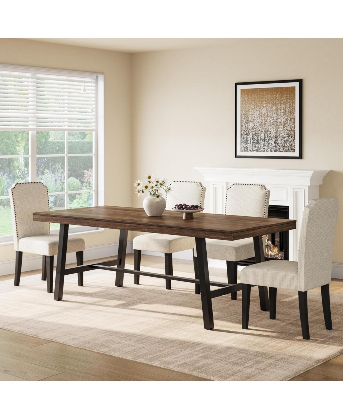 Click here for gaomon 78.7 Industrial Kitchen Dining Table for 6-... prices