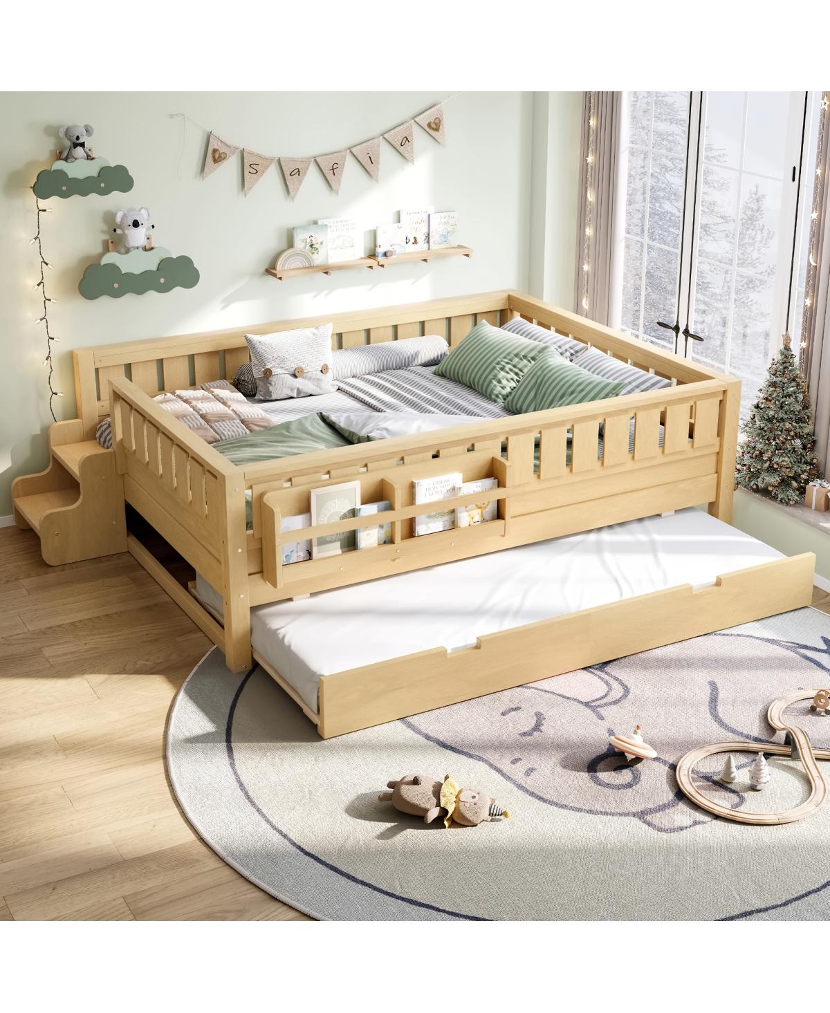 Click here for Streamdale Furniture Loft Bed with Bookshelves Sta... prices