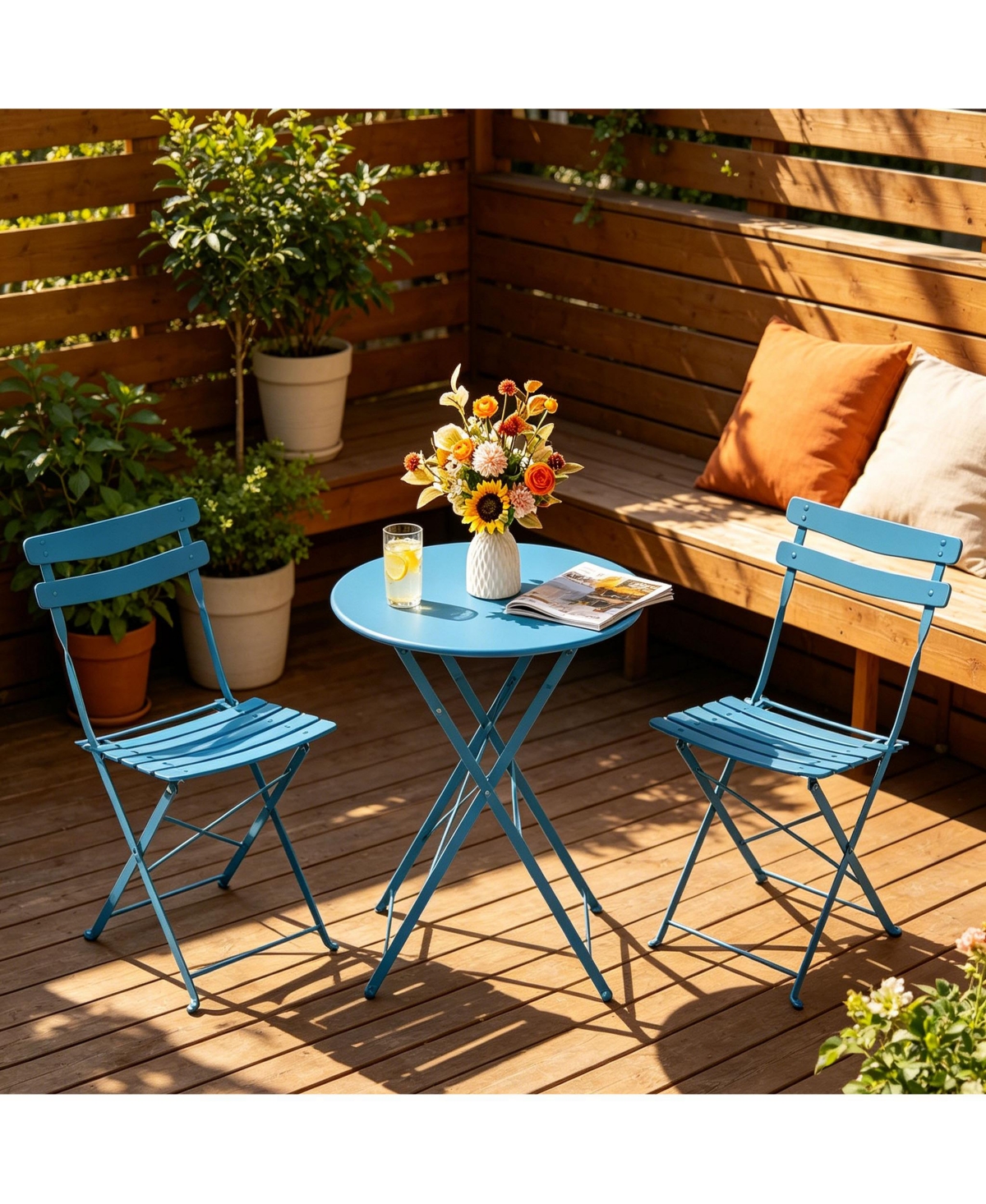 Click here for GarveeLife Space Saving 3 Piece Folding Bistro Set... prices