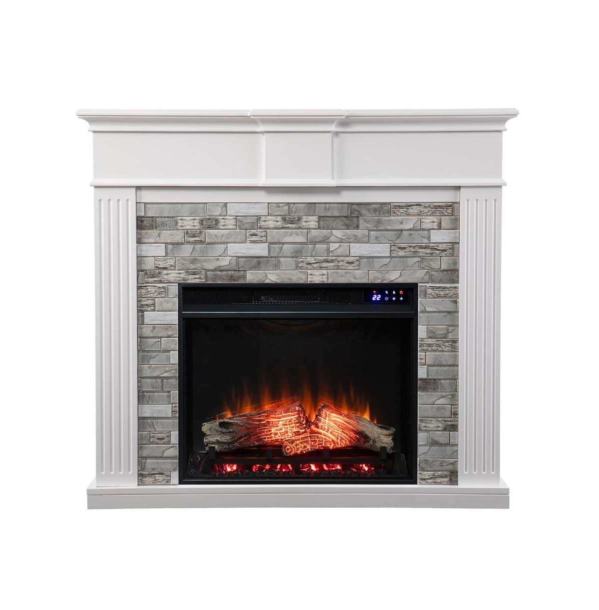 Click here for Augusta Home Bondale Color Changing Fireplace - Wh... prices