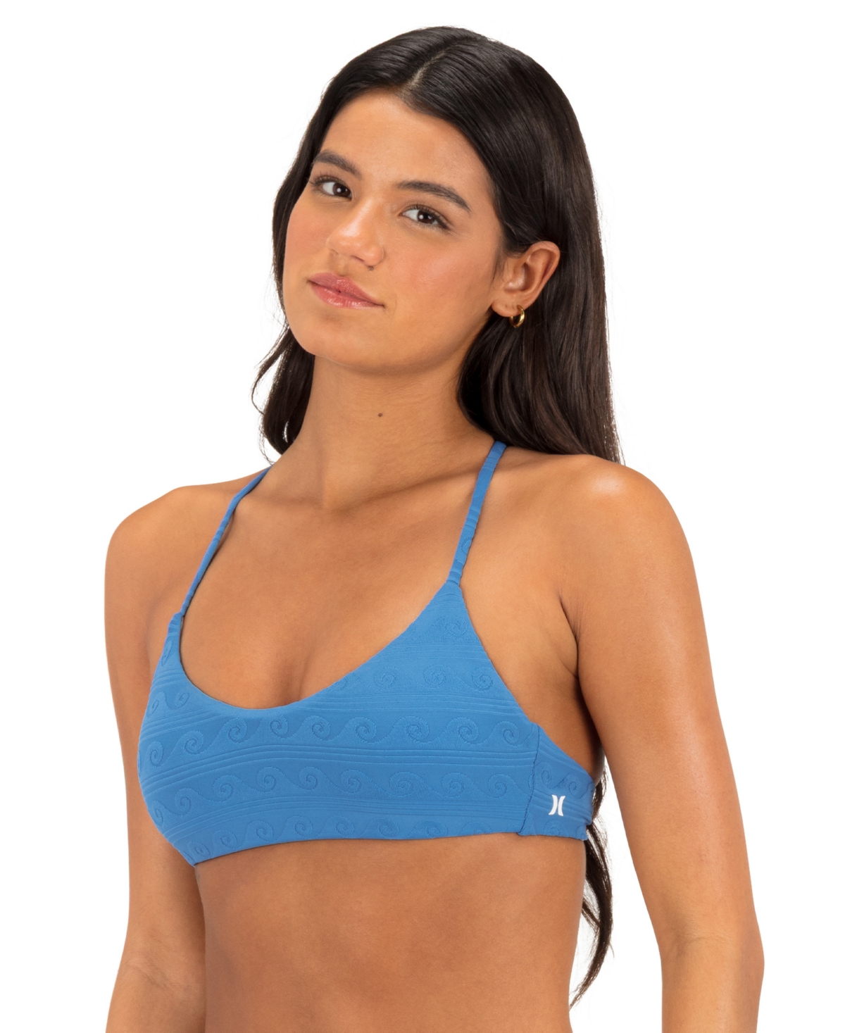 Click here for Hurley Womens Crossback Scoop Neck Swim Top - Deni... prices