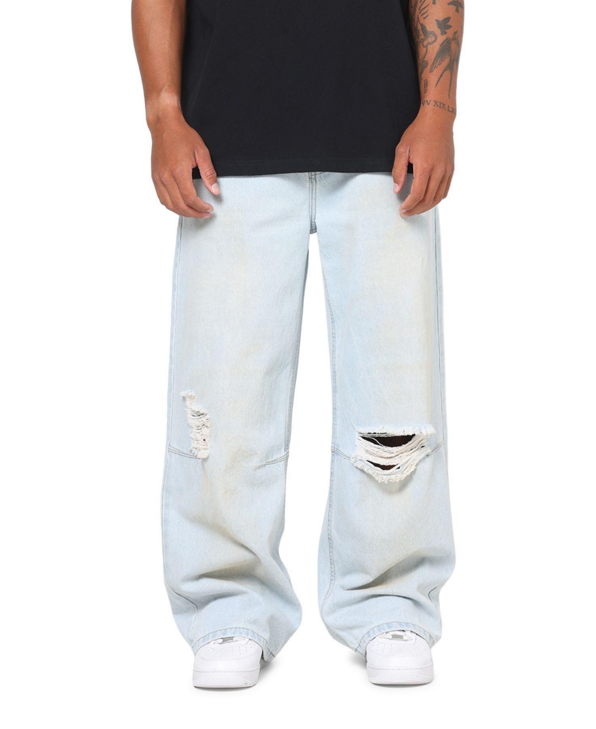 Click here for Saint Morta Mens Amplus Distressed Jeans - Light/P... prices