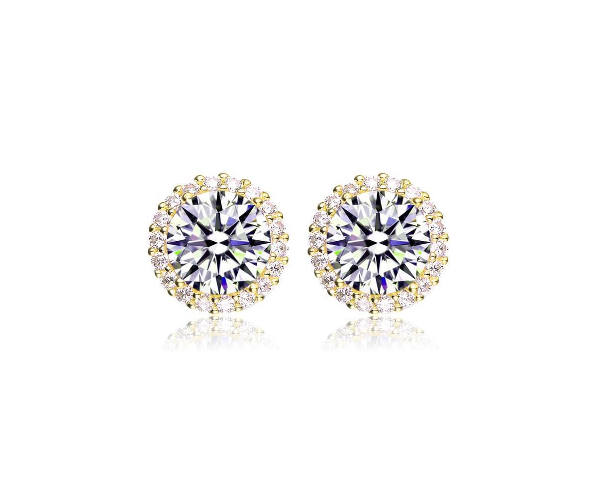 Click here for Genevive Sterling Silver White Gold Plating with C... prices