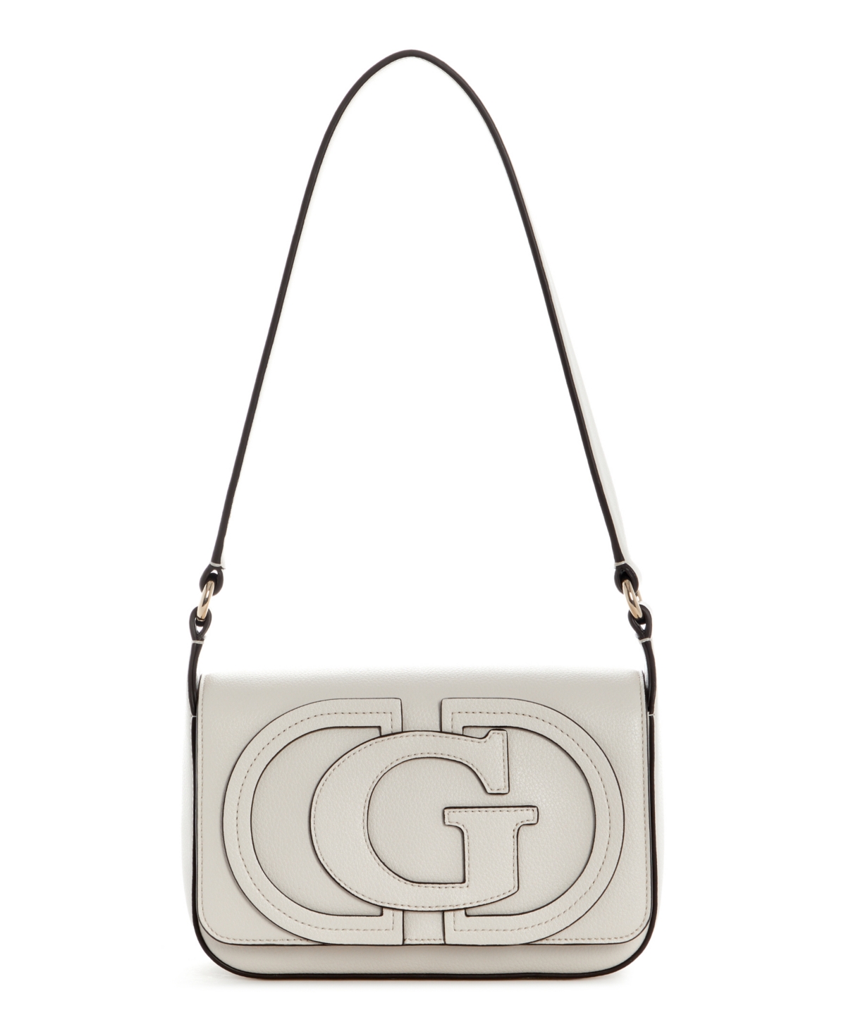Click here for Guess Ruby Small Flap Shoulder Handbag - Off White prices