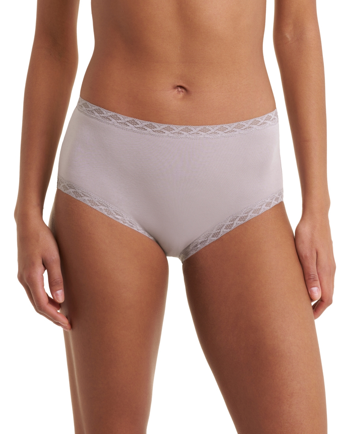 Click here for Natori Bliss Lace-Trim High Rise Cotton Brief 7550... prices