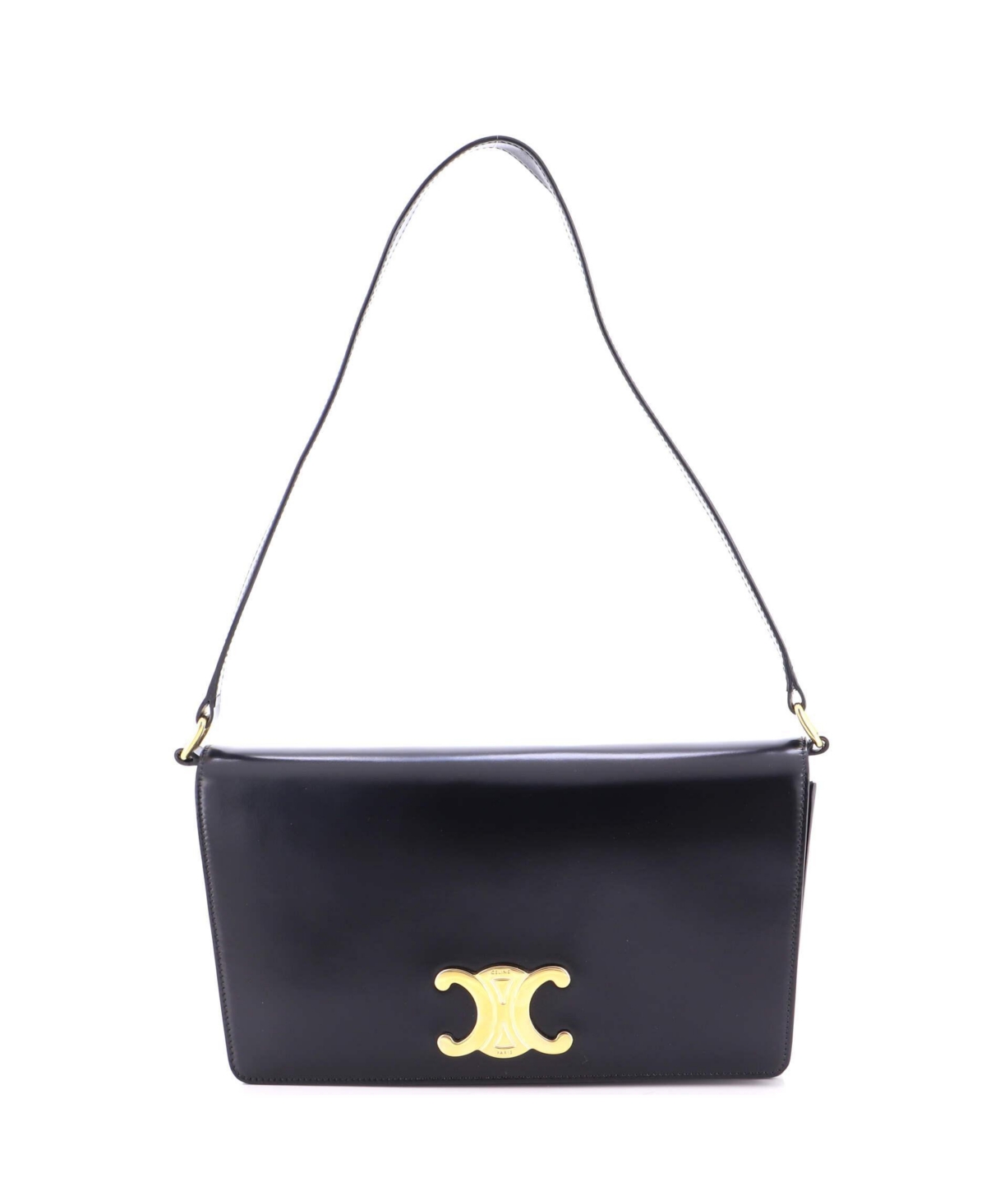 Click here for Pre-Owned Celine Trapeze Triomphe Shoulder Bag Smo... prices