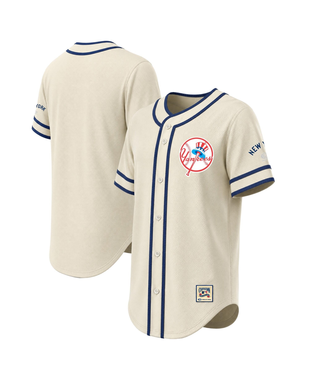 Click here for Stitches Mens Natural New York Yankees Throwback F... prices