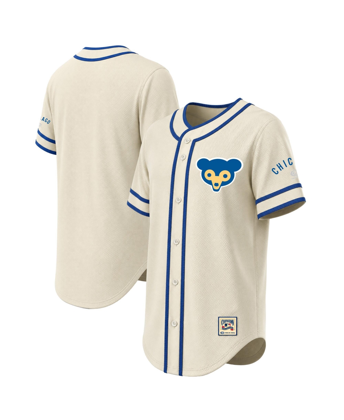 Click here for Stitches Mens Natural Chicago Cubs Throwback Fashi... prices