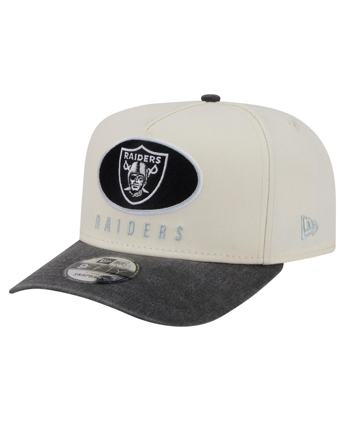 Click here for New Era Mens Cream/Black Las Vegas Raiders Washed... prices