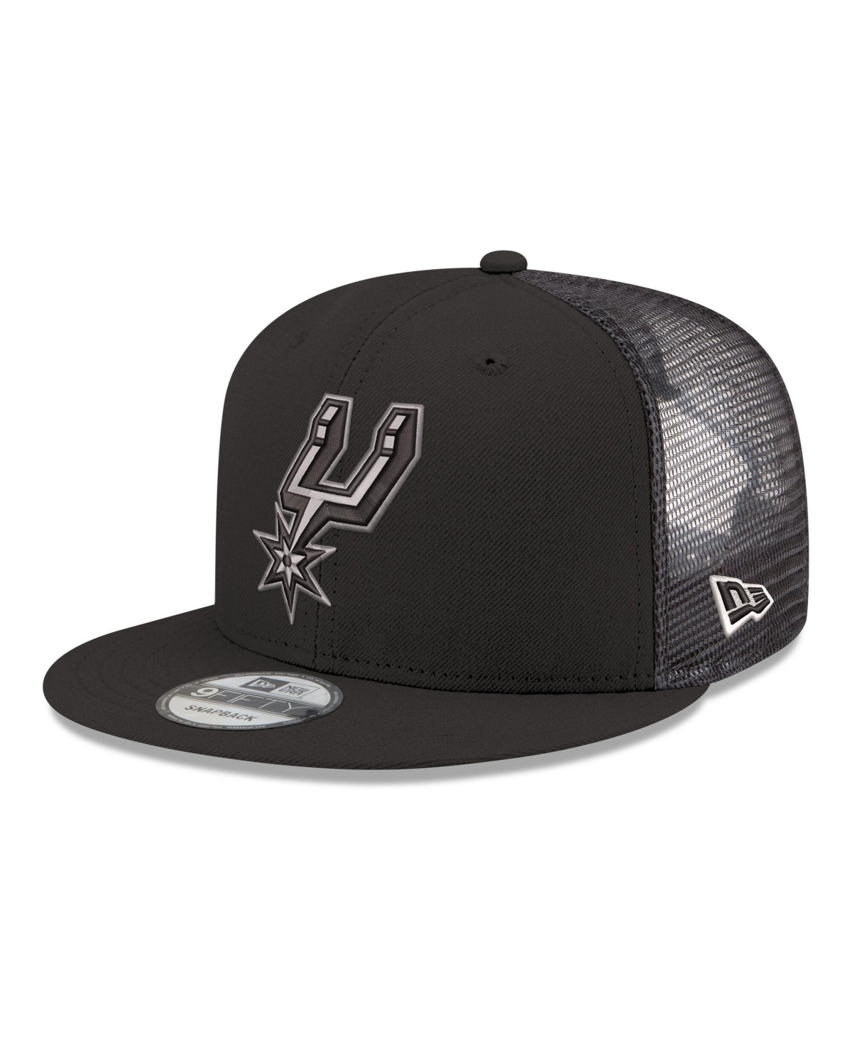 Click here for New Era Mens Black San Antonio Spurs Core Logo Mes... prices