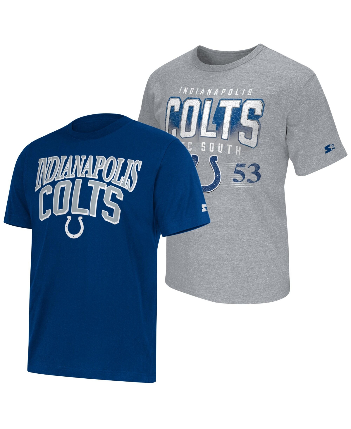 Click here for Starter Mens 2-pack Royal/Gray Indianapolis Colts... prices