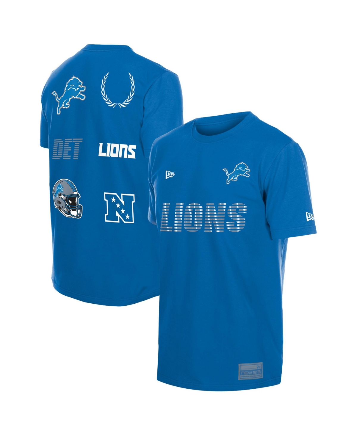 Click here for New Era Mens Blue Detroit Lions Match T-Shirt - Bl... prices
