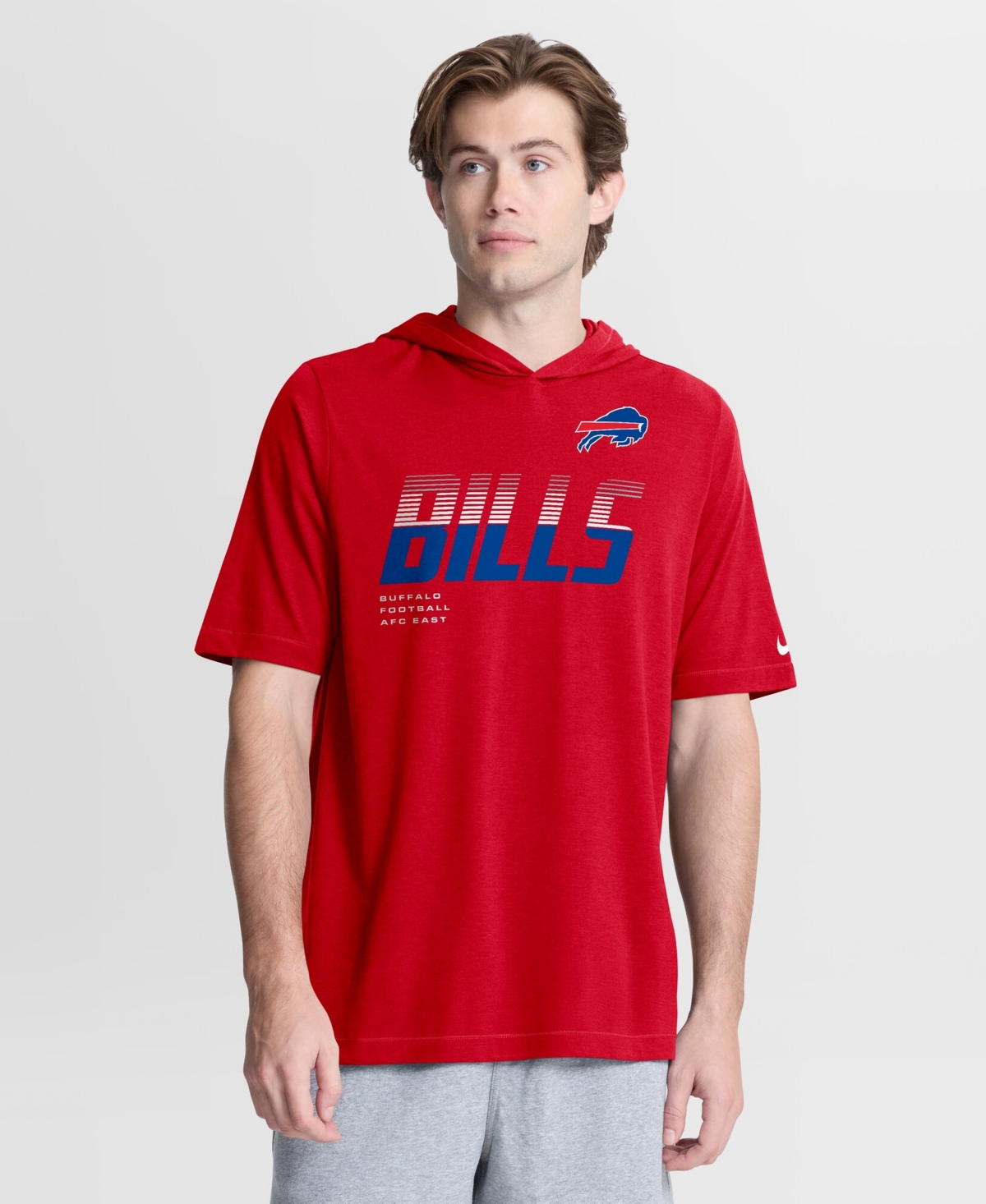 Click here for Nike Mens Red Buffalo Bills Tri-Blend Hooded T-Shi... prices