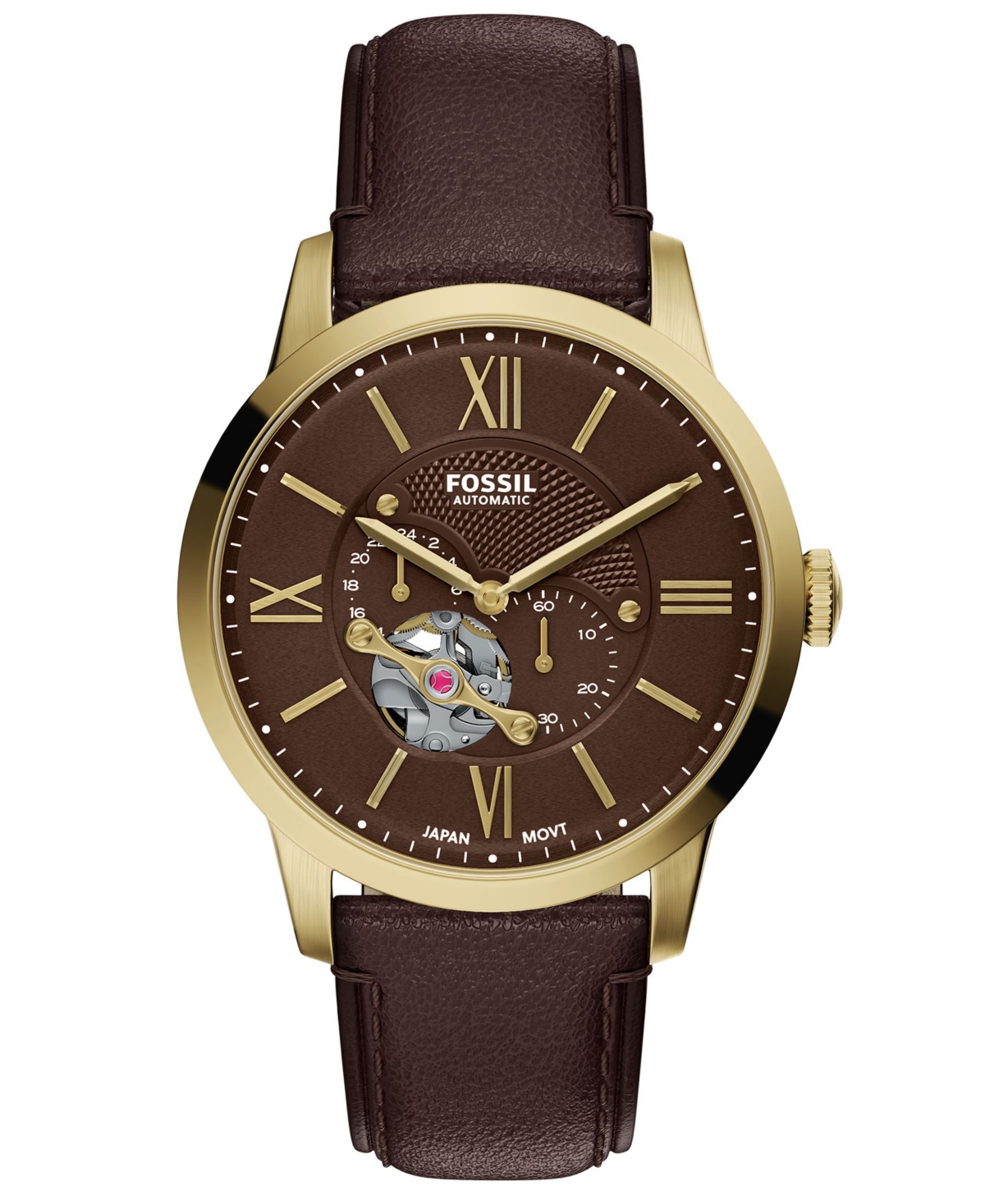Click here for Fossil Mens Townsman Automatic Brown Leather Watch... prices