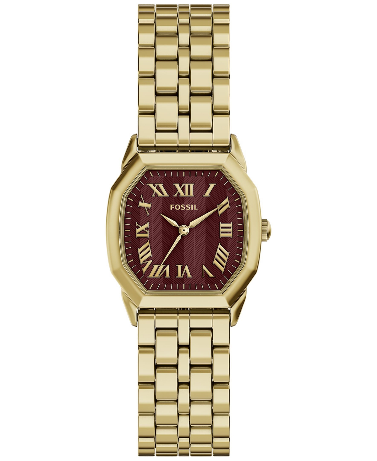 Click here for Fossil Womens Harlow Three-Hand Gold-Tone Stainles... prices