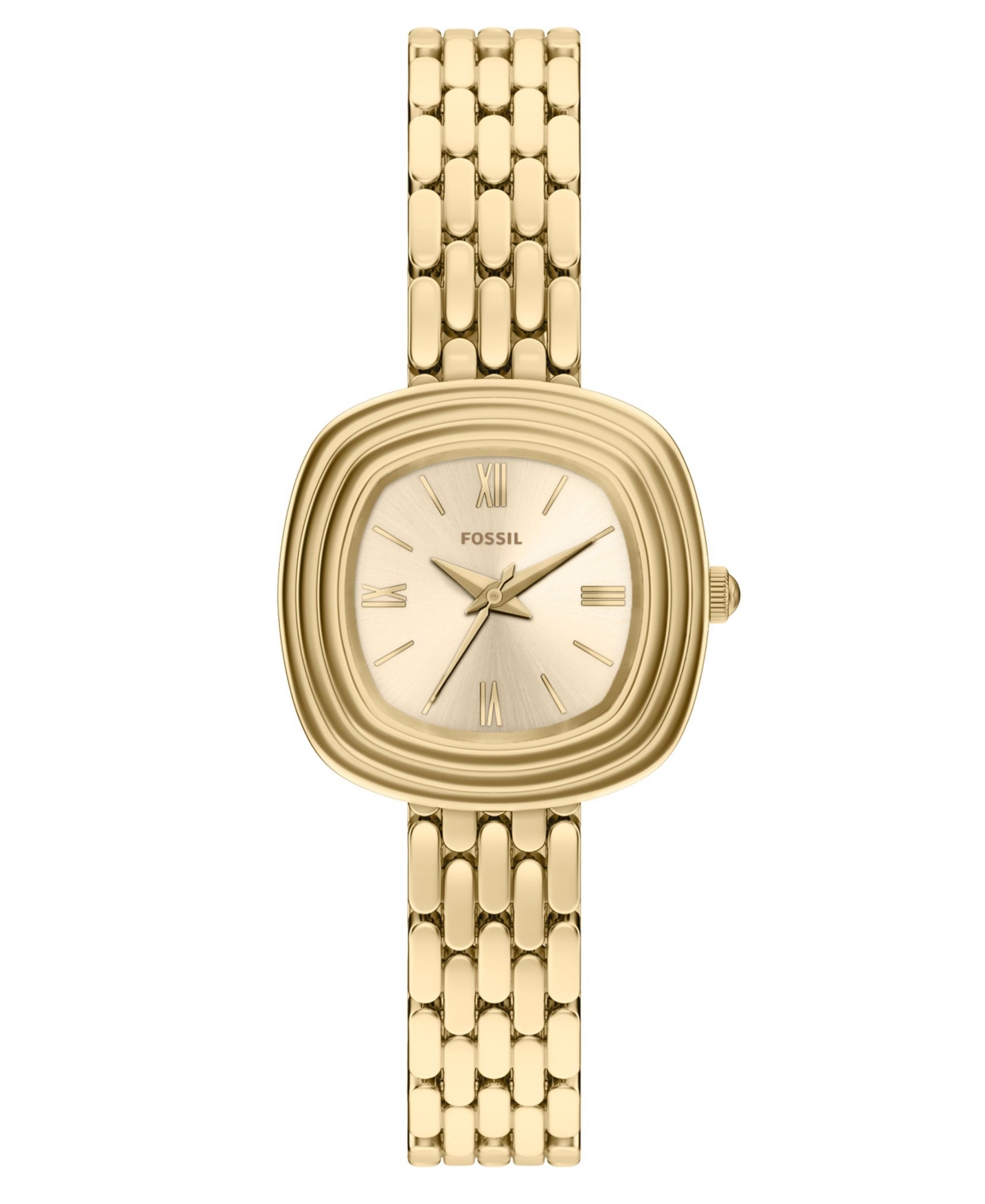Click here for Fossil Womens Genevive Three-Hand Gold-Tone Stainl... prices