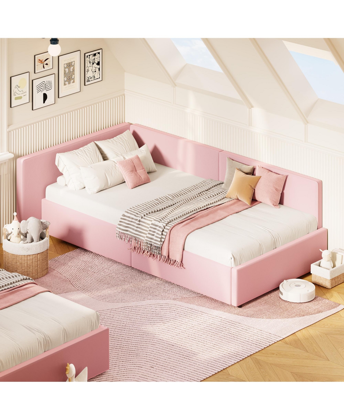 Click here for gaomon Twin Velvet Daybed with Extended Headboard... prices