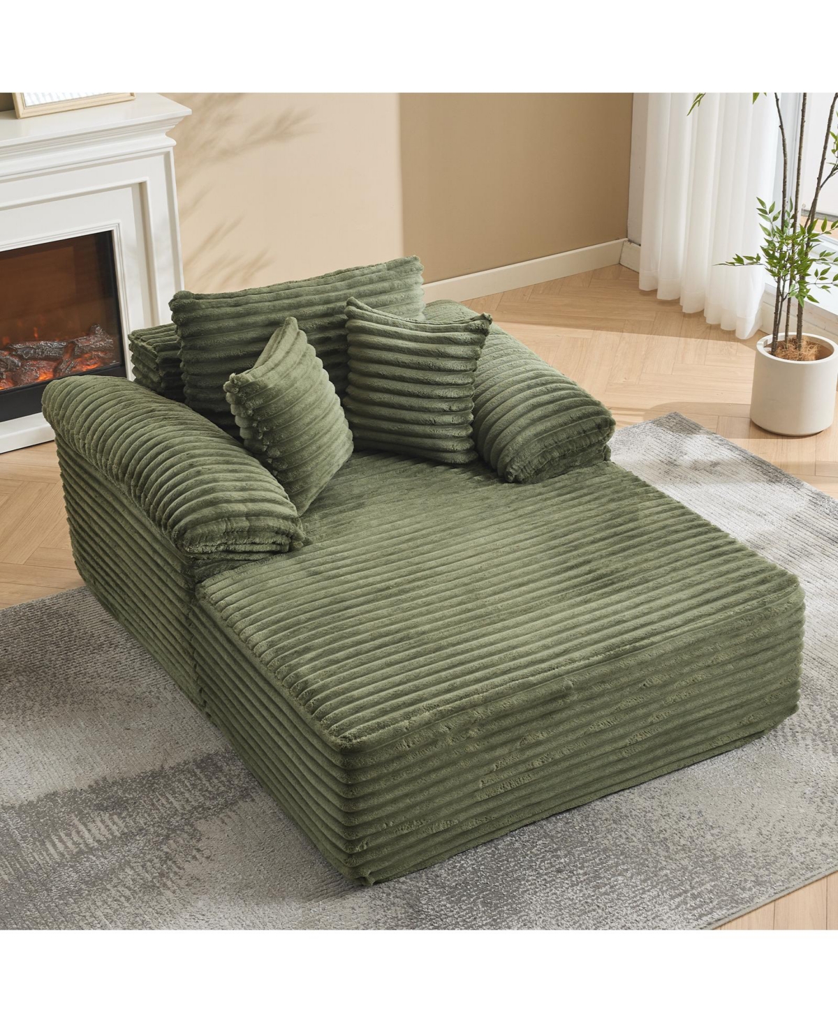 Click here for gaomon Corduroy Sleeper Sofa Bed Extra Large Indoo... prices