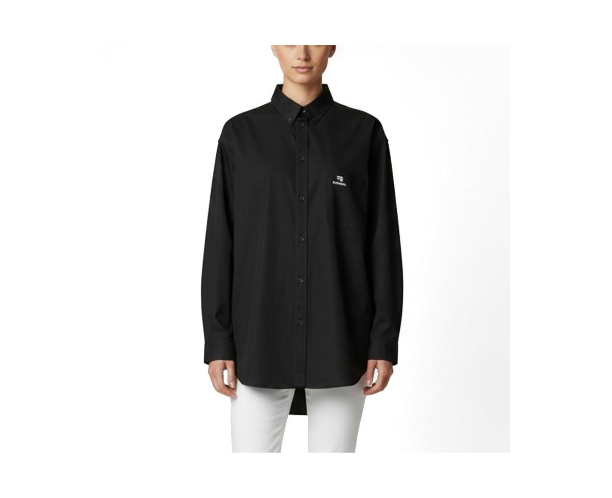 Click here for Pre-Owned Balenciaga Womens Oversized Logo-Embroid... prices