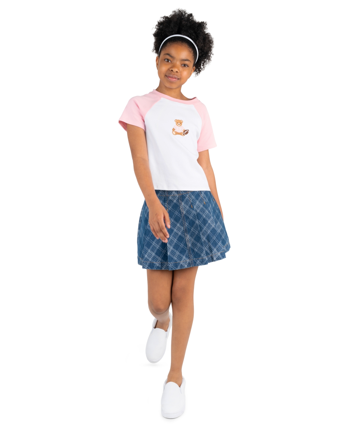 Click here for Tween Diva Girls 7-12 Bear Graphic Raglan Sleeve T... prices