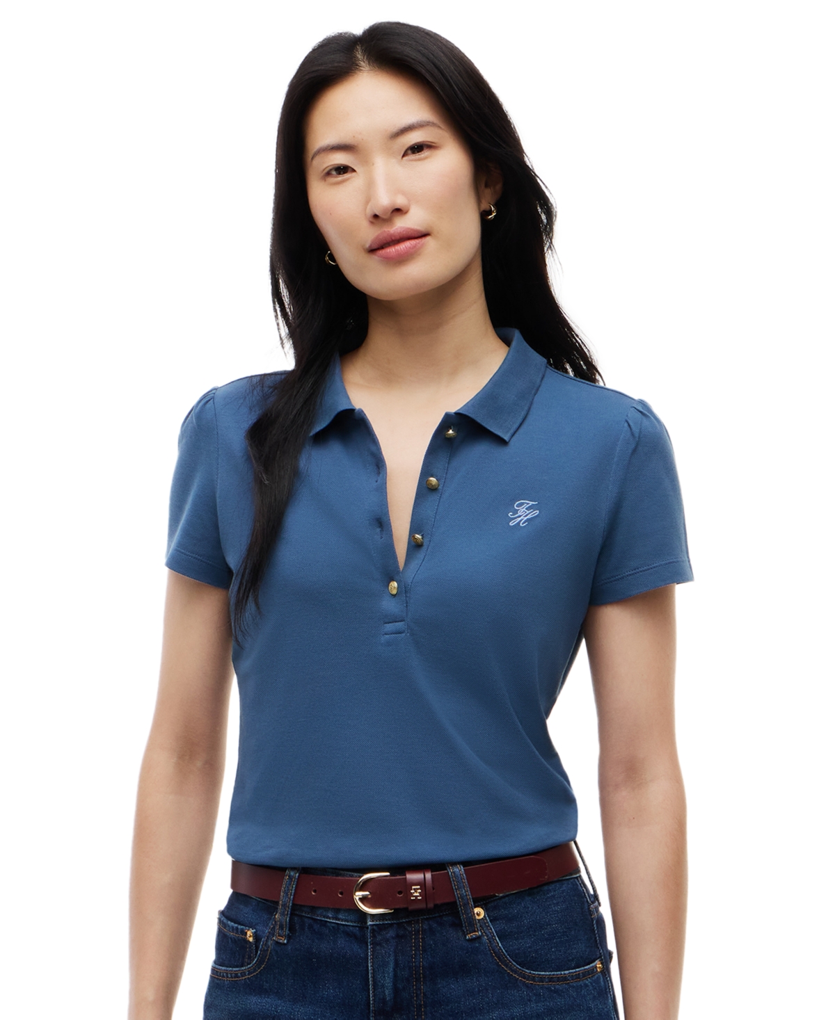 Click here for Tommy Hilfiger Womens Short-Sleeve Polo Shirt - Ae... prices