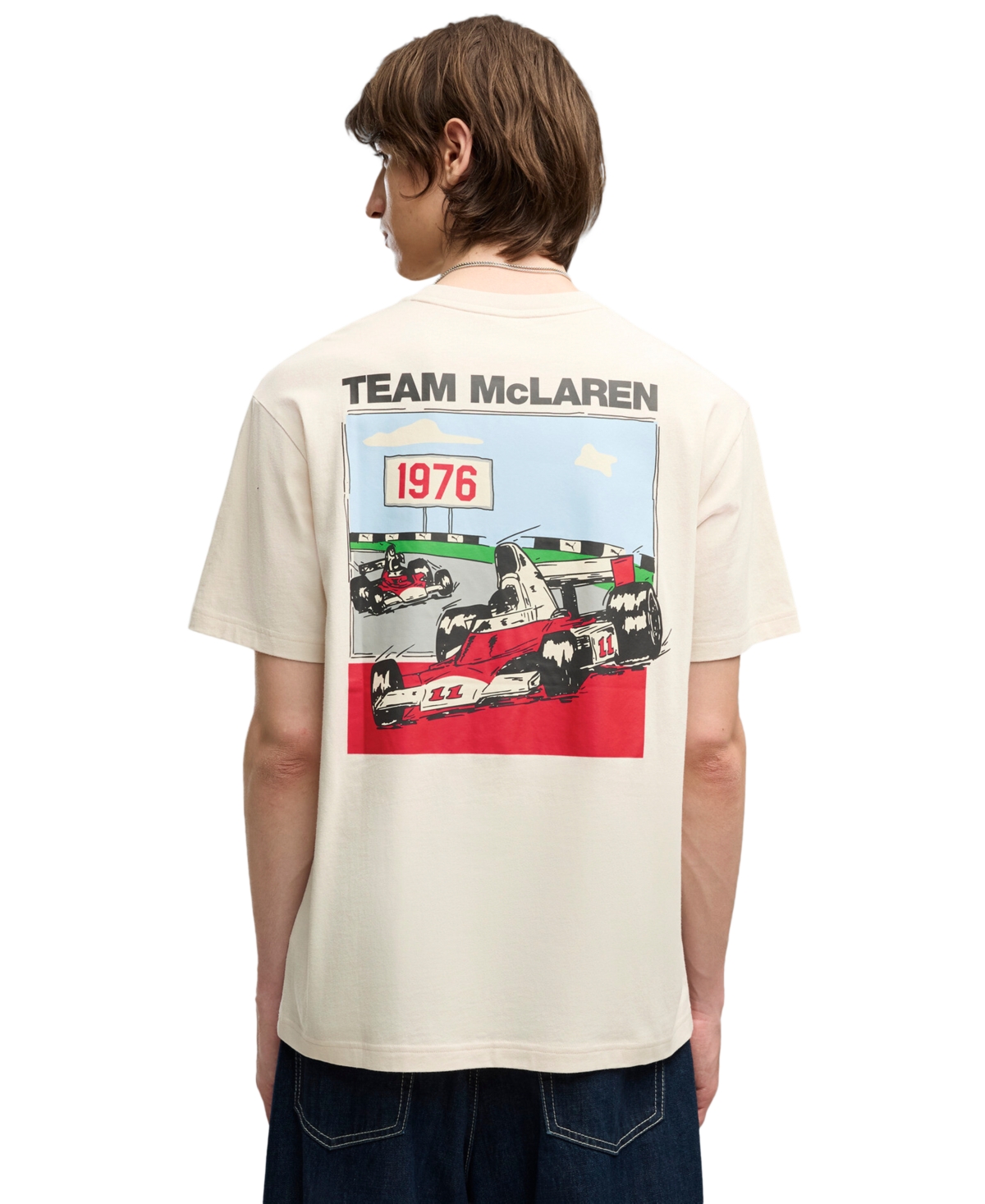 Click here for Puma Mens McLaren Graphic Crewneck T-Shirt - Alpin... prices
