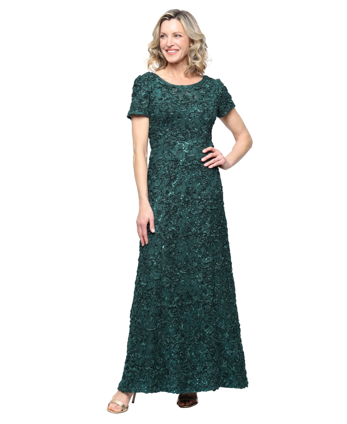 Click here for Alex Evenings Petite Soutch A-Line Dress - Pine prices