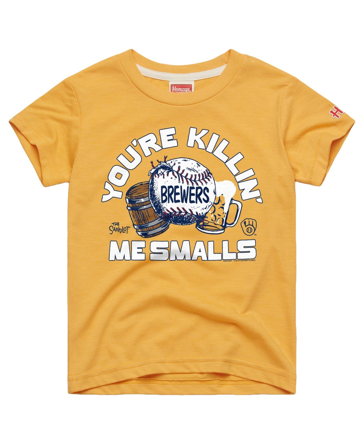 Click here for Homage Big Boys and Girls Gold Milwaukee Brewers x... prices