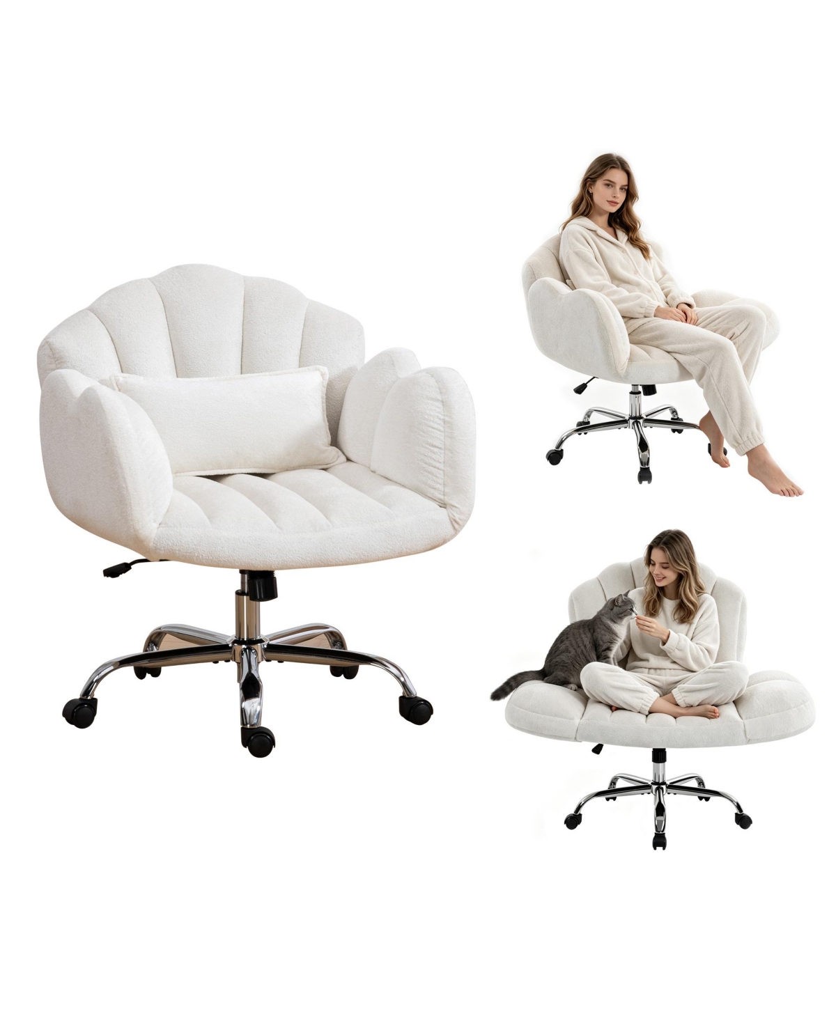 Click here for Dyhome Cross-Legged Office Chair With Flip-up Arms... prices