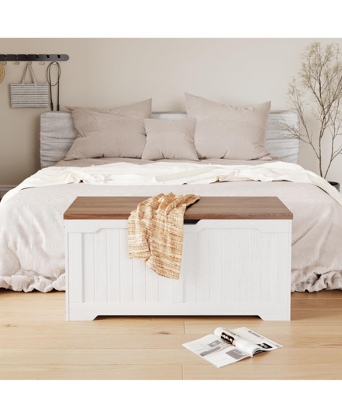 Click here for homfan Storage Bench  39 Inch Wood Lift Top Entryw... prices